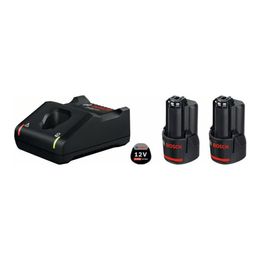 Bosch Akku Starter-Set: 2 x GBA 12 Volt 3,0 Ah und GAL 12V-40 (1600A019RD)