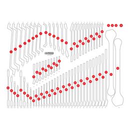 KS Tools Leere Schaumstoffeinlage zu 821.0076 (821.0076-97)