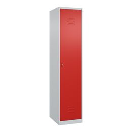 C+P Spind Classic PLUS, 1 Abteil, 1850x400x500mm, 7035/3020 Verschluss ZylinderschlossTrennwand mittig ; C + P M&ouml;belsysteme (080000-12F|S10010)