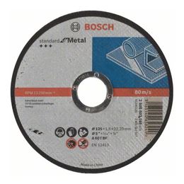 Bosch Trennscheibe gerade Standard for Metal A 60 T BF, 125 mm, 22,23 mm, 1,6 mm (2608603165)