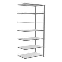Schulte Anbauregal B&uuml;ro-Steckregal MULTplus150 2300 x 1000 x 600 mm 7 Fachb&ouml;den L&auml;ngenriegel verzinkt ohne Mittelanschlag ; SCHULTE LAGERTECHNIK (17770)