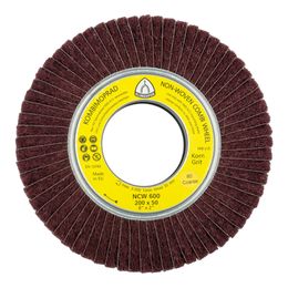 Klingspor NCW 600 Vliesmopräder Kombination, 165 x 50 x 43,1 mm Korn 100 Medium, rotbraun (258910)