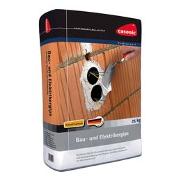 CIMCO 140334 Bau+Elektrikergips (5Kg) zum Verschließen von Bohrlöchern oder Fugen in Mauerwerk oder Beton, 140334)