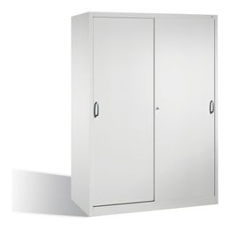 C+P Werkzeugschrank mit Schiebet&uuml;ren, innen 2 x 4 B&ouml;den, H1950xB1600xT600mm Front Lichtgrau Korpus Lichtgrau ; C + P M&ouml;belsysteme (2169-00|S10095)