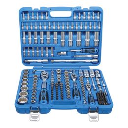 BGS-technic BGS Steckschl&uuml;ssel-Satz Zw&ouml;lfkant Antrieb 6,3 mm (1/4 Zoll) / 10 mm (3/8 Zoll) / 12,5 (1/2 Zoll) 192 teilig ; BGS technic (2286)