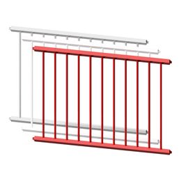 Schake Schutzzaun, Gitter 750mm rot, beschichtet (418_07BR)