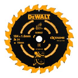 Dewalt Kreissägeblatt Akku 184/16 mm 24WZ DT1669-QZ)