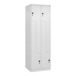C+P Z-Spind Classic PLUS, 4 F&auml;cher, 1850x600x500mm, 9016/9016 Verschluss Sicherheits-Drehriegel ; C + P M&ouml;belsysteme (080003-204|S10022)