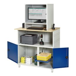 Rau Computer-Tisch 1023 mit Monitorgehäuse T550mm, B1100xT790xH1840mm (07-1023M5S.11)