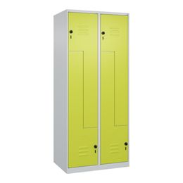 C+P Z-Spind Classic PLUS, 4 F&auml;cher, 1850x800x500mm, 7035/0024 Verschluss Sicherheits-Drehriegel ; C + P M&ouml;belsysteme (080003-224|S10011)