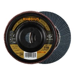 Rhodius PROline LSZ P1 F&auml;cherschleifscheibe 115 x 22,23 mm K120 (202547)