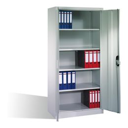 C+P Aktenschrank Acurado mit Drehtüren, 5 Ordnerhöhen, H1950xB930xT500mm Front Lichtgrau Korpus Lichtgrau ; C + P Möbelsysteme (9280-000|S10742)