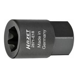 Hazet Bremssattel TORX Einsatz 2871-E18 Außen-Sechskant 22 mm Außen TORX Profil E18)