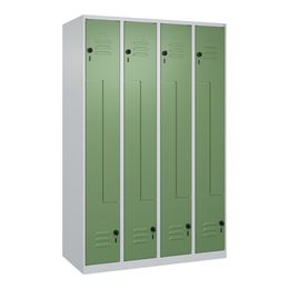 C+P Z-Spind Classic PLUS, 8 F&auml;cher, 1850x1200x500mm, 7035/6011 Verschluss Sicherheits-Drehriegel ; C + P M&ouml;belsysteme (080003-408|S10009)