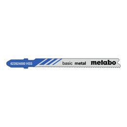 Metabo 5 Stichs&auml;gebl&auml;tter "basic metal" 66/ 1,1-1,5 mm, progressiv, HSS, mit Eintauchspitze (623924000)