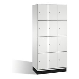 C+P Fächerschrank Cambio auf Sockel, 12 Fächer, H1950xB900xT525mm Front Lichtgrau Korpus Lichtgrau ; C + P Möbelsysteme (45103-30|S10009)