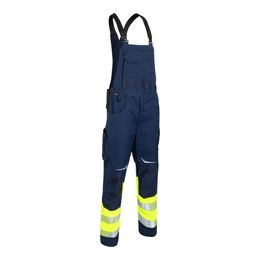 KÜBLER WORKWEAR Kübler Latzhose REFLECTIQ Klasse 1 warngelb/dunkelblau Form 3208 Größe 25 ; Kübler Workwear (3208 8340-3448-25)