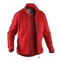 K&Uuml;BLER WORKWEAR K&uuml;bler Fleecejacke mittelrot M ; K&uuml;bler Workwear (1242 5369-55-M)