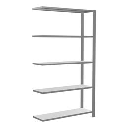 Schulte Anbauregal B&uuml;ro-Steckregal MULTIplus85 1800 x 1000 x 300 mm 5 Fachb&ouml;den Kreuzstrebe verzinkt ohne Anschlagleiste ; SCHULTE LAGERTECHNIK (17722)