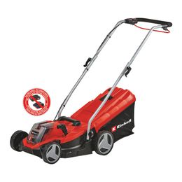 Einhell GE-CM 18/33 Li-Solo Akku-Rasenmäher aus Kunststoff und Metall mit bürstenlosem Motor und Grasfangkorb für Rasenflächen bis 200 m², ohne Akku und Ladegerät - 3413266)