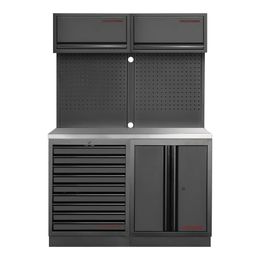 Kraftwerk Mobilio 2er Kombi Oberschrank, Edelstahl (3964K-BLK-010-IX)