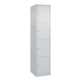 C+P Schlie&szlig;fachschrank Classic PLUS, 1 Abteil, 1850x400x500mm, 7035/7035 Innenh&ouml;he Gefach oben (oberes 453 mm Front RAL 7035 Lichtgrau ; C + P M&ouml;belsy (080000-124|S10008)