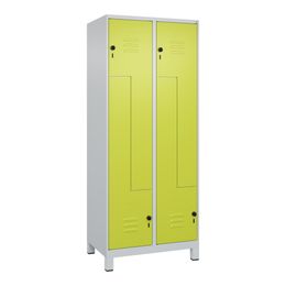 C+P Z-Spind, Classic PLUS, F&uuml;&szlig;e, 4 F&auml;cher, 1950x800x500mm, 7035/0024 Verschluss Sicherheits-Drehriegel ; C + P M&ouml;belsysteme (080013-224|S10010)