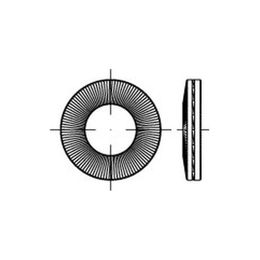 Nord-Lock X-series Scheiben NLX16sp(16,6 x 30,7x 4,74)flZnnc flZn S (2379)