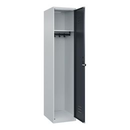 C+P Spind Classic PLUS, 1 Abteil, 1850x400x500mm, 7035/7016 Verschluss Sicherheits-Drehriegel ; C + P M&ouml;belsysteme (080000-12|S10007)