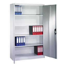C+P Aktenschrank Acurado mit Drehtüren, 5 Ordnerhöhen, H1950xB1200xT600mm Front Lichtgrau Korpus Lichtgrau ; C + P Möbelsysteme (9490-000|S10436)