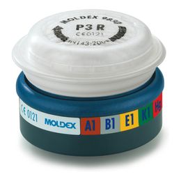 Moldex Kombifilter A1B1E1K1Hg P3 RD, für Serie 7000 + 9000, EasyLock®, organische Gase, anorganische Gase, Saure Gase, Ammoniak, Schwefeldioxid, Queck (9730)