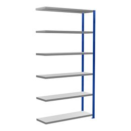 Schulte Anbauregal Steckregal MULTIplus250 2500 x 1300 x 400 mm 6 Fachb&ouml;den Kreuzstrebe RAL 5010 enzianblau/verzinkt ; SCHULTE LAGERTECHNIK (12946-130-B)