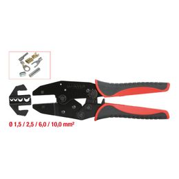 KS Tools Crimpzange für nicht isolierte Kabelschuhe, 220mm (115.1430)