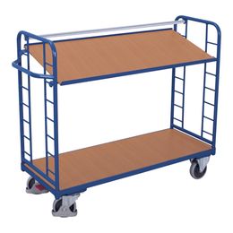 VARIOfit Etagenwagen mit 2 Holzb&ouml;den 1.650 x 650 mm ; Cordes (sw-640.200)
