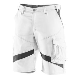 KÜBLER WORKWEAR Kübler ActiviQ Shorts 2450 weiß/anthrazit Größe 42 ; Kübler Workwear (24505365-1097-42)