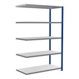 Schulte Anbauregal Steckregal MULTIplus250 2000 x 1300 x 600 mm 5 Fachb&ouml;den Kreuzstrebe RAL 5010 enzianblau/verzinkt ; SCHULTE LAGERTECHNIK (12965-130-B)