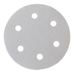 Eibenstock Schleifpapier P24 (Halbedelkorund, 6-fach gelocht, Klett), Ø 225 mm, 10Stück/Pack (37608000)