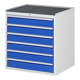 Rau Schubladenschrank m. Anti-Rutsch-Matte 6 Schubl.-XL 6x120mm (03-XL5.16A-MT.11)