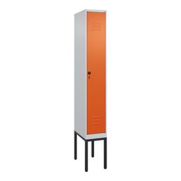 C+P Spind Classic PLUS, Gestell, 1 Abteil, 2120x300x500mm, 7035/2004 Verschluss Sicherheits-Drehriegel 3 Garderobenhaken ; C + P Möbelsysteme (0800307-10|S10030)