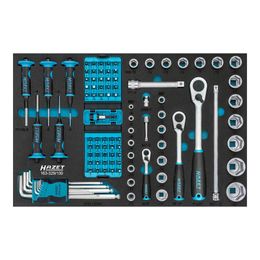 Hazet Werkzeug-Satz 163-329/100 Vierkant hohl 6,3 mm (1/4 Zoll), Vierkant hohl 10 mm (3/8 Zoll), Vierkant hohl 12,5 mm (1/2 Zoll), Sechskant massiv 6,)