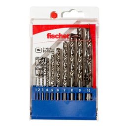 Fischer Metallbohrer HSS-G Set 1-10mm P 10-teilig (536603)