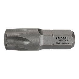 Hazet Bit 2597-T45 Sechskant massiv 6,3 (1/4 Zoll) Innen TORX Profil T45)