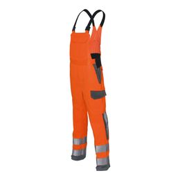 KÜBLER WORKWEAR Kübler Latzhose PROTECTIQ HIGH VIS ARC2 PSA 3 warnorange/anthrazit Form 3394 Größe 54 ; Kübler Workwear (3394 8420-3797-54)