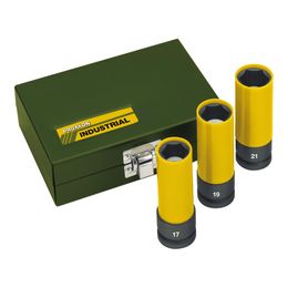 Proxxon Impact Steckschl&uuml;sselsatz, 1/2", 3-tlg. (17, 19, 21 mm), 85mm lang (23938)
