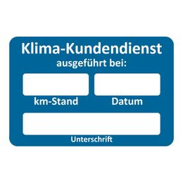 EICHNER Kundendienstaufkleber, Text: Klima-Kundendienst (9220-00056)