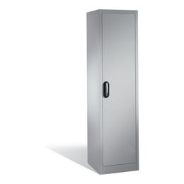 C+P Aktenschrank Acurado mit Drehtür, 5 Ordnerhöhen, H1950xB500xT500mm Weißaluminium ; C + P Möbelsysteme (9235-000|S10200)
