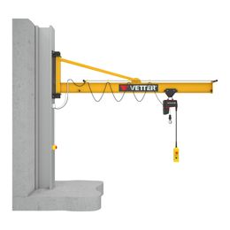 Vetter Wandschwenkkran ASSISTENT Standard-Lagerkonsole Elektrokettenzug 125kg, 6,0m ; VETTER Krantechnik (AW1,25-6,0+SiXX1F-HF)
