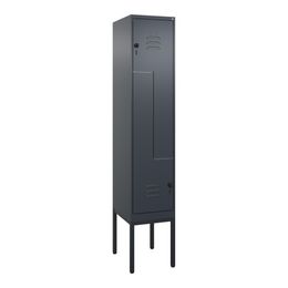 C+P Z-Spind Classic PLUS, Gestell, 2 F&auml;cher, 2120x400x500mm, 7016/7016 Verschluss Sicherheits-Drehriegel ; C + P M&ouml;belsysteme (0800337-122|S10012)