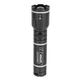 HOLEX LED-Taschenlampe mit Batterien, schwarz (081437 BLACK)
