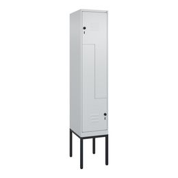 C+P Z-Spind Classic PLUS, Gestell, 2 F&auml;cher, 2120x400x500mm, 7035/7035 Verschluss Sicherheits-Drehriegel ; C + P M&ouml;belsysteme (0800337-122|S10009)